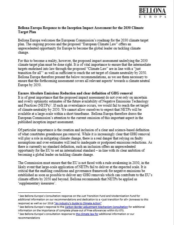 Consultation Response 15 04 2030 Climate Target Plan Bellona Org